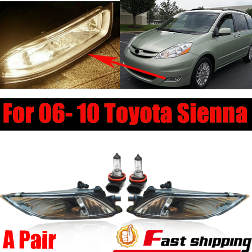 For Toyota Sienna 2006-2010 Front Bumper Fog Lights Clear Lens Left ...