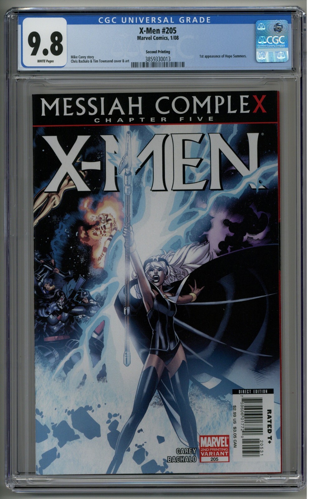X-Men 205 2nd Printing CGC 9.8 Messiah Complex 1st Hope Summers Storm Wolverine | eBay