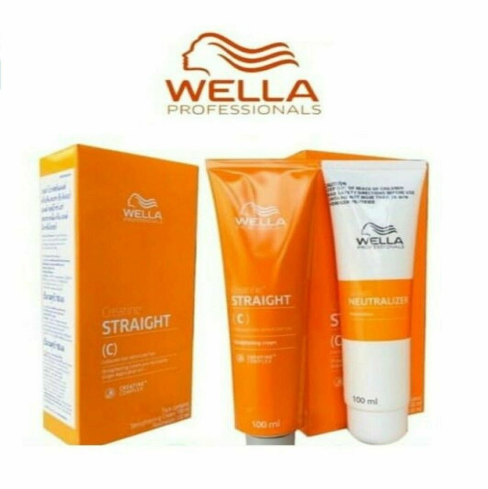 WELLA STRAIGHT(N) Permanent Straight System Hair Straightening Cream ...