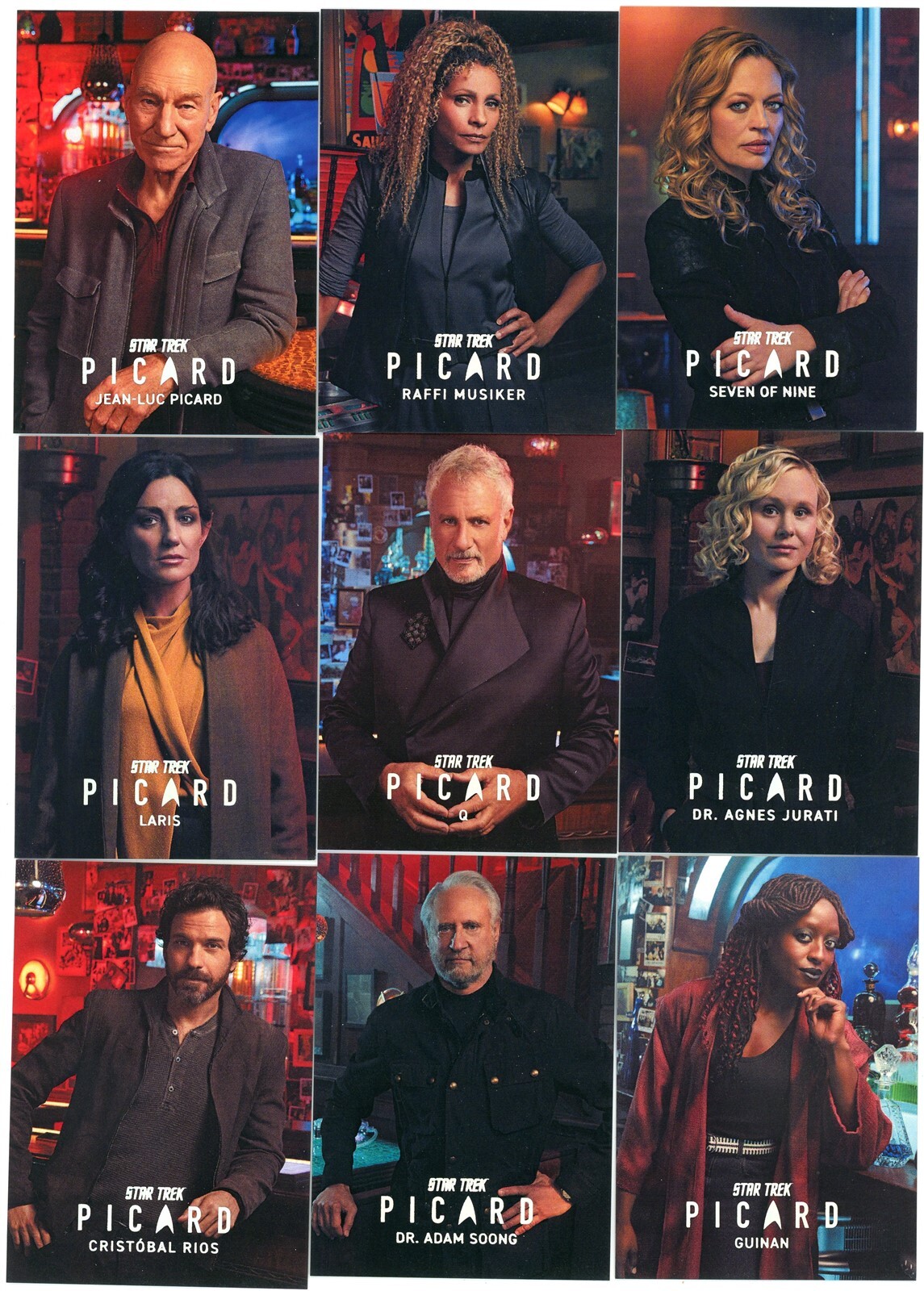 2024 Star Trek Picard Seasons 2 & 3 CP11-CP30 Complete 20 card Cast Set ...