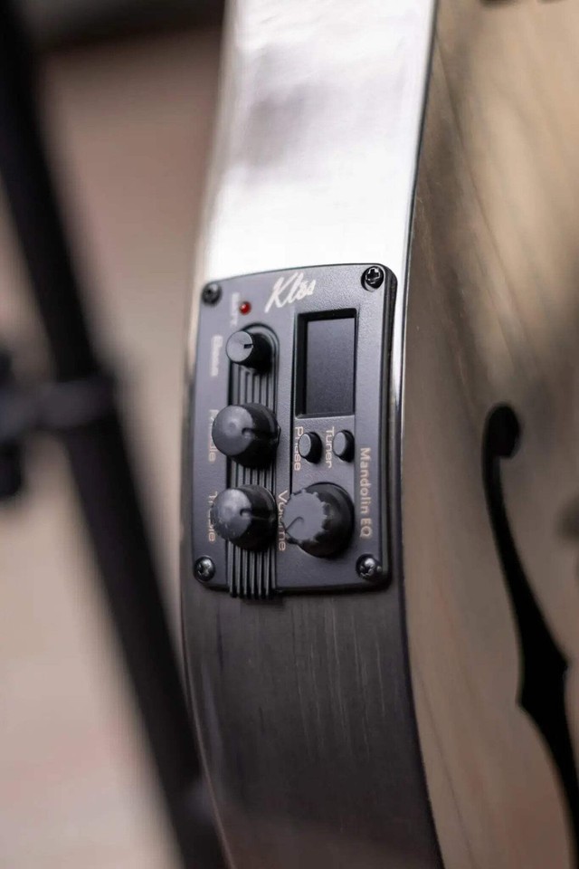 Klos Full Carbon Deluxe Acoustic/Electric Mandolin - Carbon Timber with ...