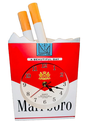 Vintage Marlboro Clock - Rocking Cigarettes - Excellent Condition ...