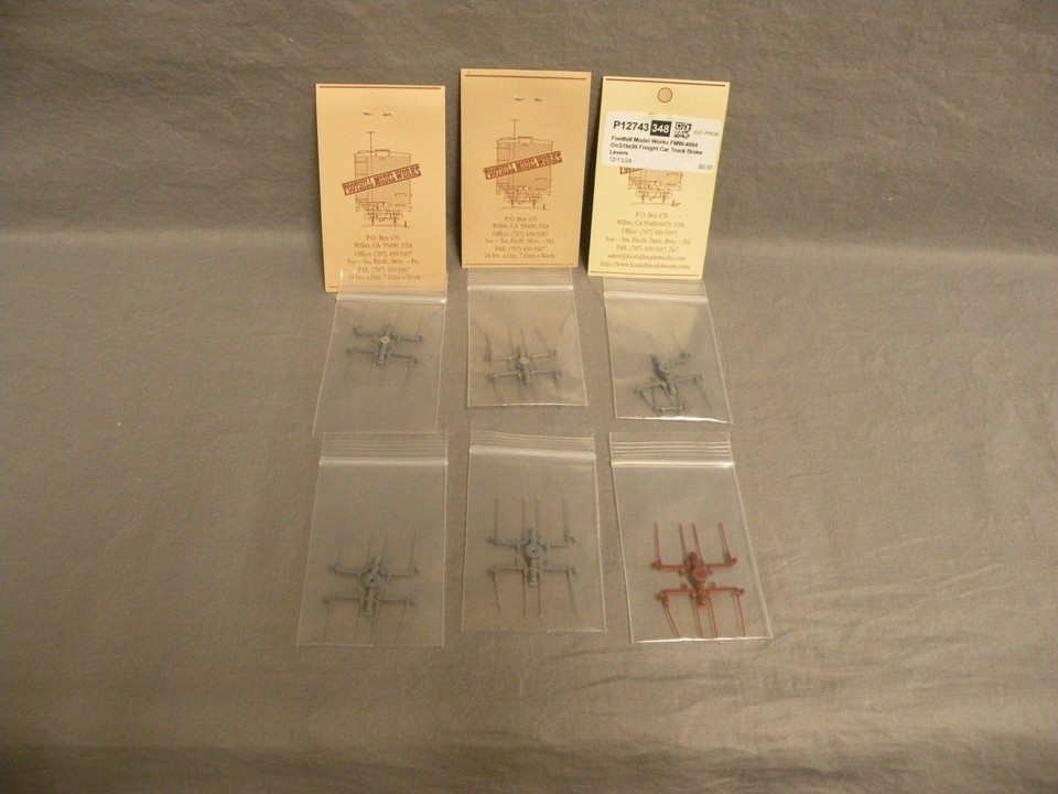 9 Packs Foothill Model Works RR Truck Brake Parts. FMW-4004. (O,On3On30 ...