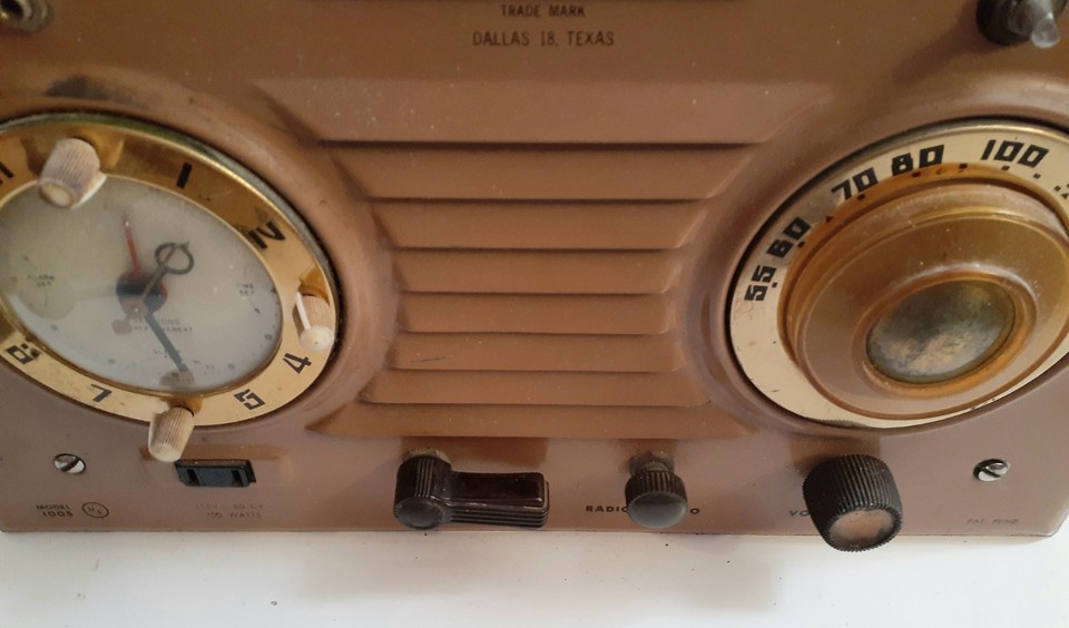 Vintage Talk-A-Radio Intercom Radio Clock MCM | eBay
