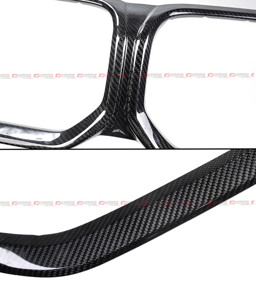 FOR 2023-25 BMW G20 330i M340i DRY CARBON FIBER GRILL GARNISH INSERT ...