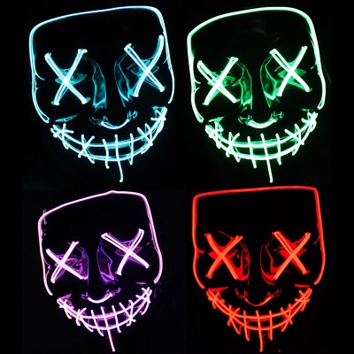 LED Mask Purge Election Year Halloween Blue Green Red Purple Yellow ...