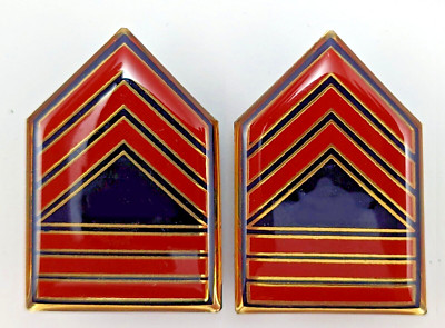 Philippine Army PA AFP PNP Police Military Master Sergeant Rank Lapel ...