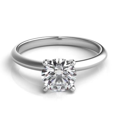 2.50CT Forever One DEF VVS2 Moissanite 4 Prong Solitaire Wedding Ring ...