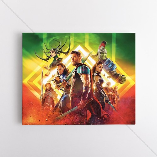 Thor Poster Canvas Ragnarok Avengers Movie Superhero Marvel MCU Print ...