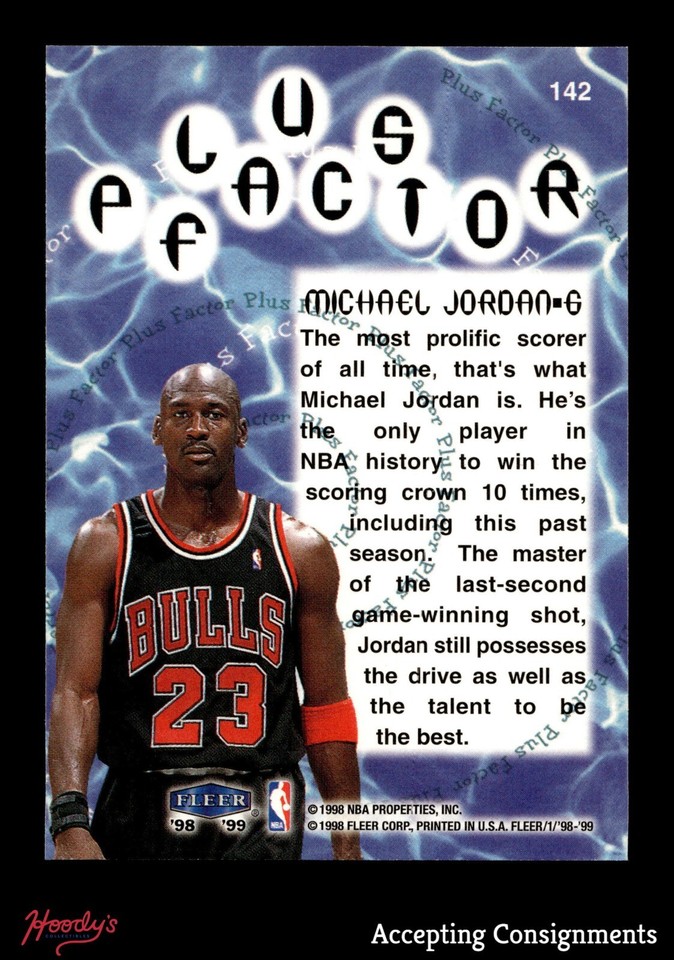 1998-99 Fleer Plus Factor #142 Michael Jordan PF BULLS | eBay
