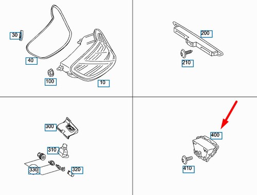 OEM MERCEDES-BENZ SLS AMG C197 REVERSING LIGHT A1978200456 GENUINE | eBay