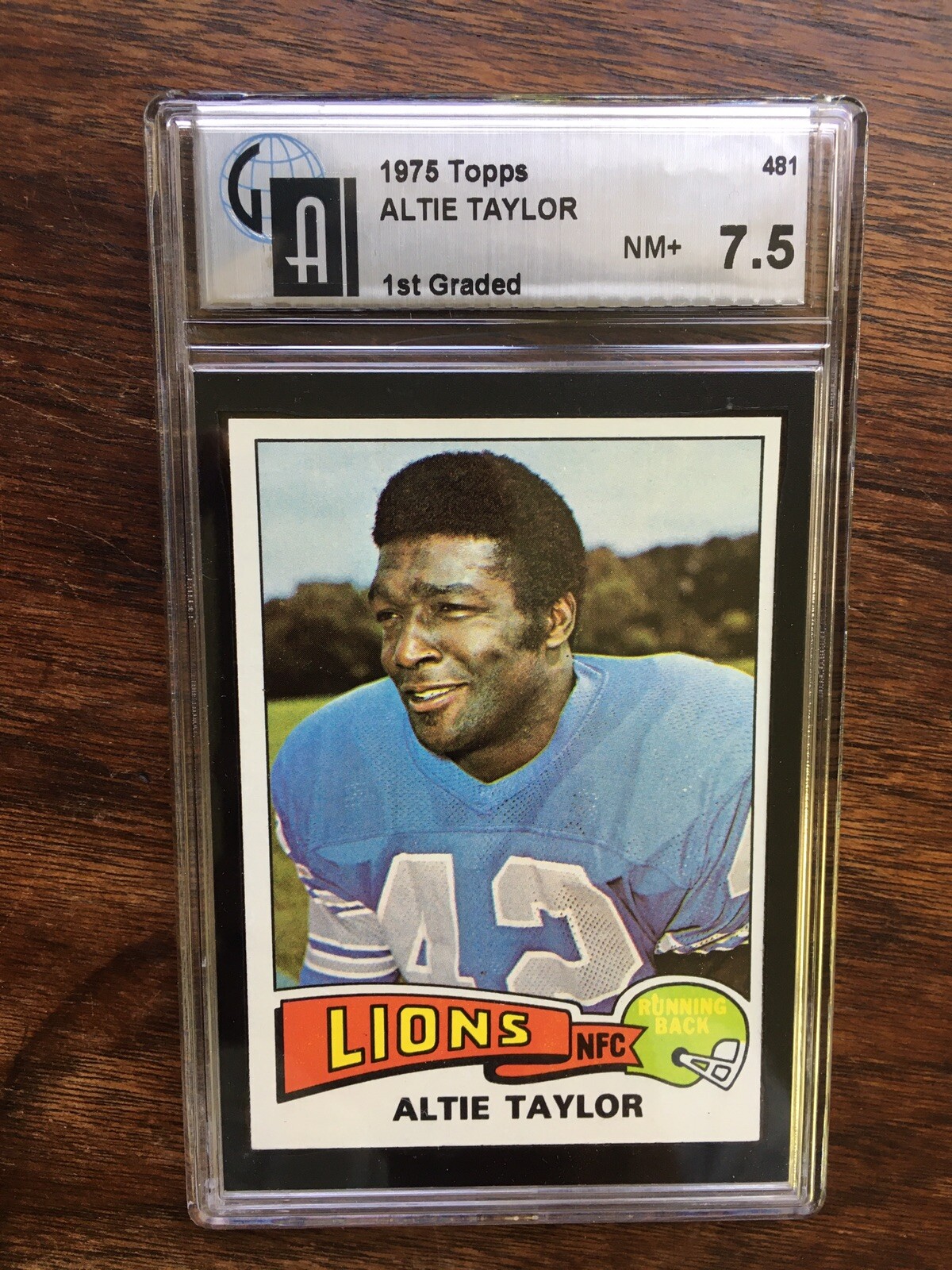 1975 TOPPS ALTIE TAYLOR -481 DETROIT LIONS HOUSTON OILERS UTAH STATE-7. ...