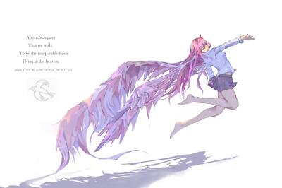 Anime girls zero two jumping legs simple background Playmat Game Mat ...