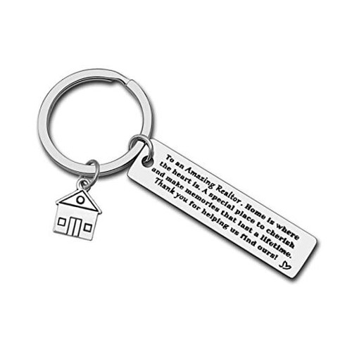 Realtor Gift Real Estate Agent Keychain Thank Amazing Realtor Keychain ...