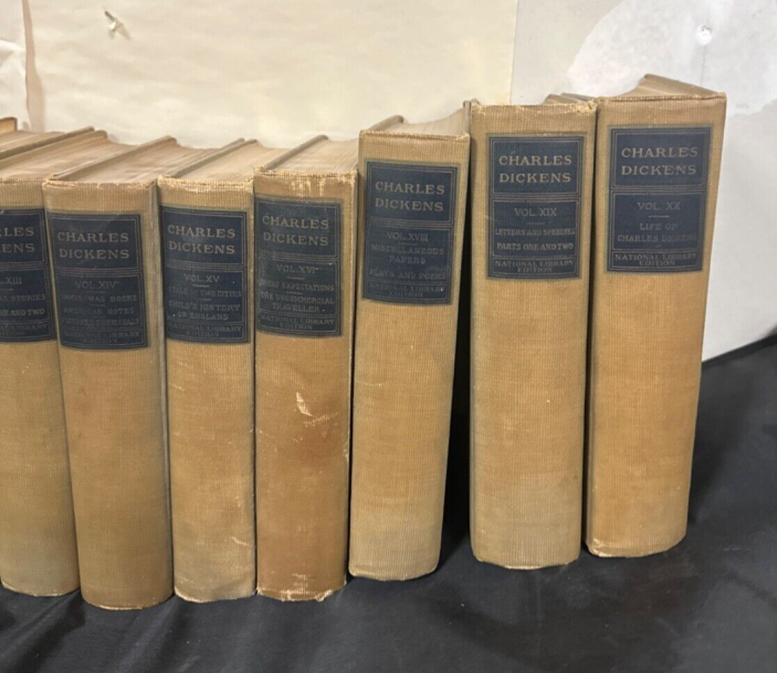 Antiquarian Charles Dickens Vols I- XX National Library Edition,Vol ...