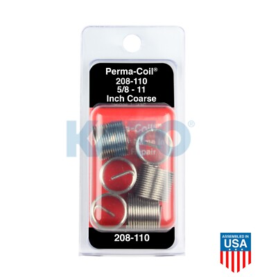 5/8-11 Thread Repair Pack Perma-Coil 208-110 (6 Insert) Helicoil 5521 ...