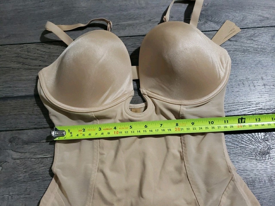 SHAPELLX Strapless Shapewear Bodysuit UPlunge Corset Underwire Body ...