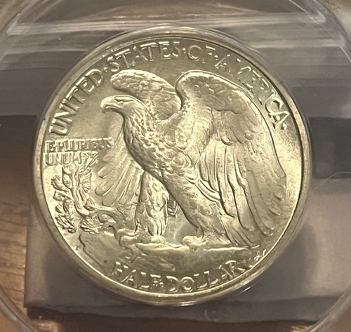 1946-d walking liberty Half, brilliant uncirculated MS –64 better date ...