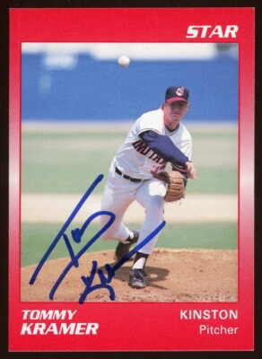 1989 Kinston Indians TOMMY KRAMER Signed Card autograph AUTO | eBay