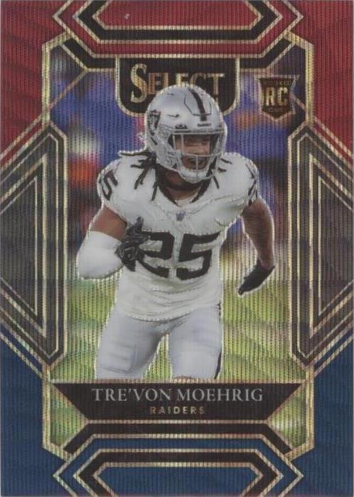 2021 Panini Select - Club Level Trevon Moehrig #290 Tri-Color Prizm ...