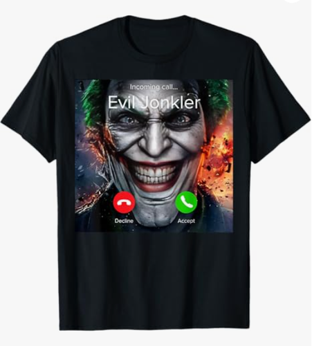 Humor Horror Incoming Call From Evil Jonkler Halloween T-Shirt | eBay