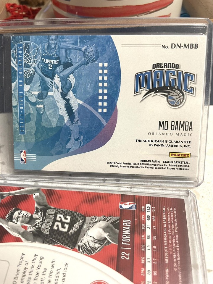 2018 Panini Status Draft Night Autographs Mo Bamba /32 Acetate Auto RC ...