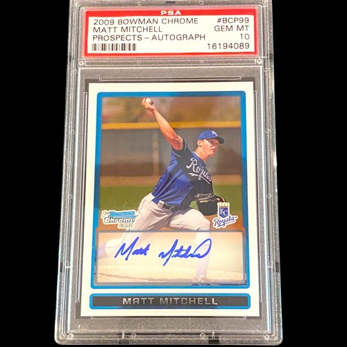 2009 Bowman Chrome Prospects Matt Mitchell #BCP99 Auto PSA 10 | eBay