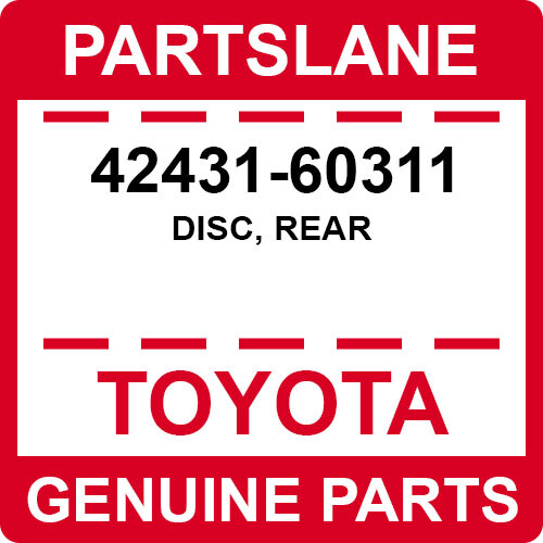 TOYOTA LEXUS GENUINE 4RUNNNER GX460 OEM REAR BRAKE ROTOR DISC 42431 ...