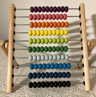 Idea Abacus 100 Wooden Beads Educational Toy Table Top Math Counting ...