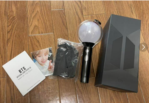 BTS Light Stick Official Special Edition strap Dust back Photo card ...