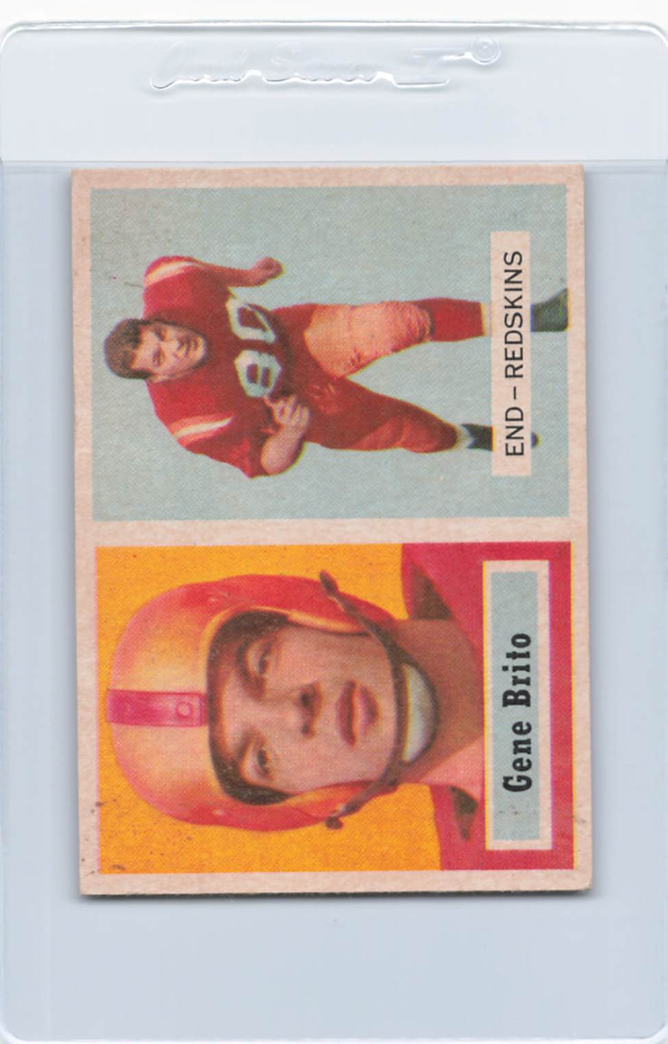 1957 Topps #48 Gene Brito Redskins EX *DA-A6492 | eBay