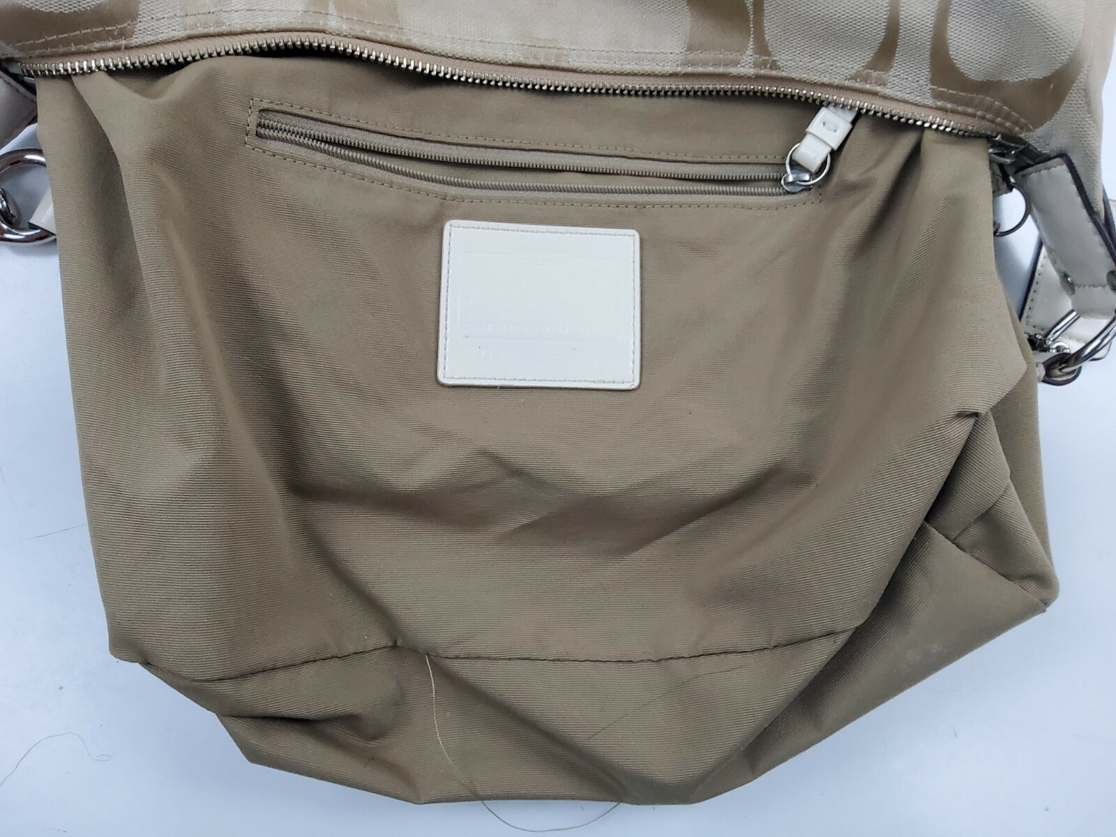 Coach F17434 Signature Stripe Hobo Satchel Handbag Pu… - Gem