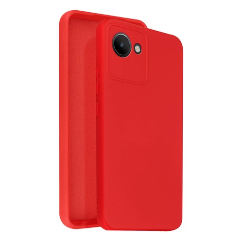 Realme C30 Case Semi-rigid Soft-touch Thin Red | eBay