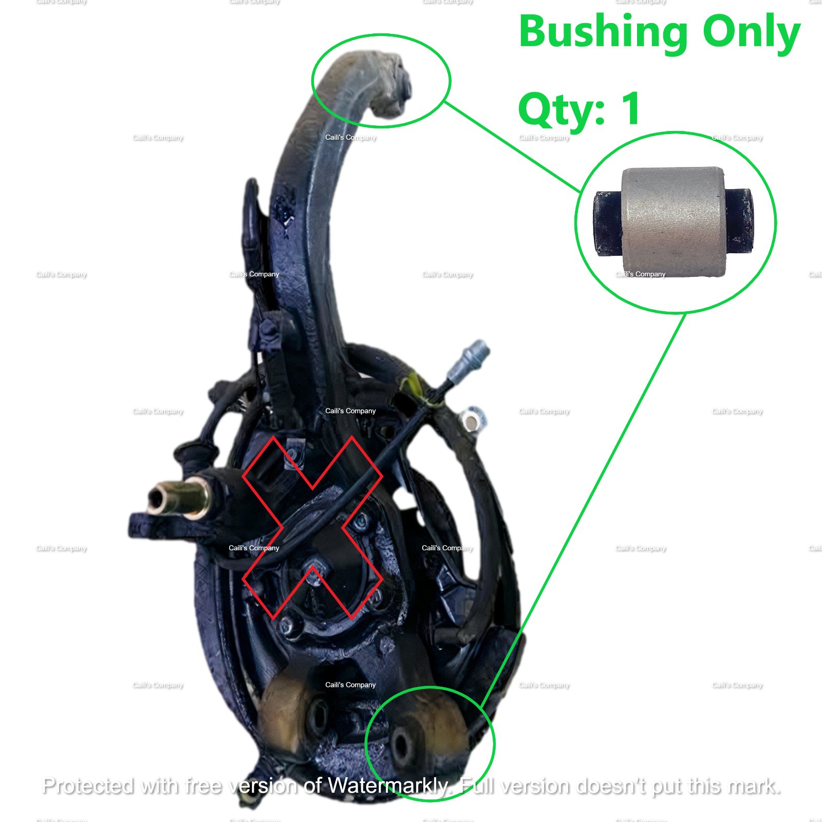 MR223673 For 2003 Chrysler Stratus Rear Knuckle Control Arm Bushing | eBay