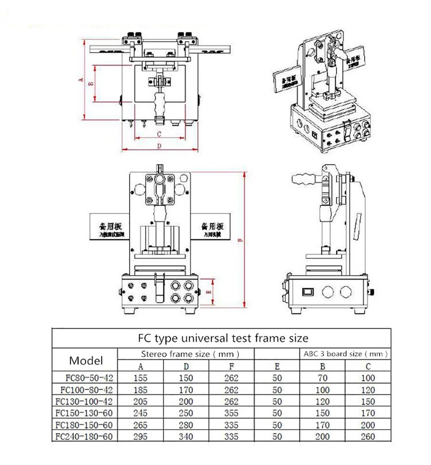 Universal Frame PCB Testing Jig PCBA Test Fixture Tool Bakelite Fixture ...