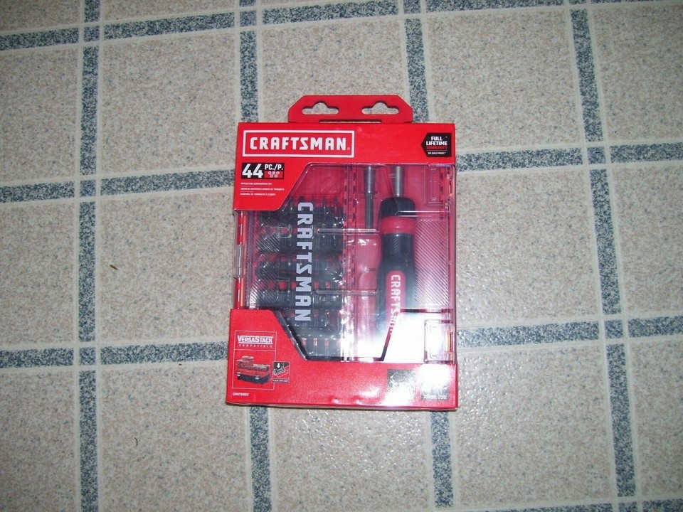 CRAFTSMAN CMHT68017 44-pc Magnetic Ratcheting Multi-bit Screwdriver Set ...