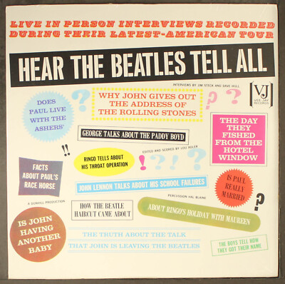 BEATLES: hear the beatles tell all VEE-JAY 12" LP 33 RPM Sealed | eBay