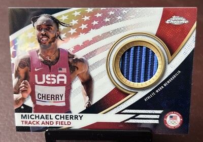 2024 Topps Chrome US Olympics MICHAEL CHERRY *Team USA Memorabilia ...