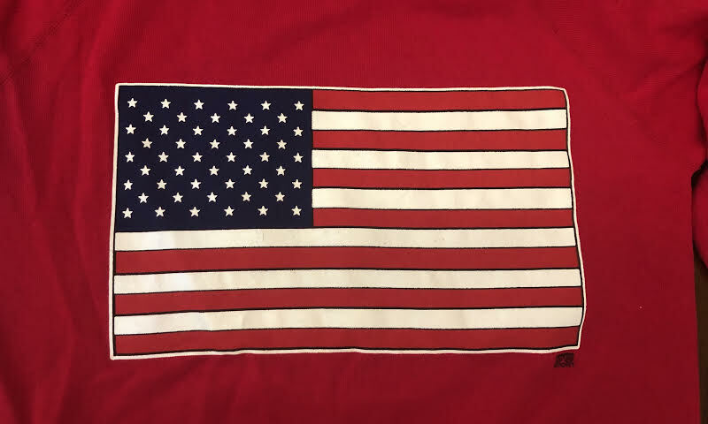 Vintage American Flag Red 80s 1980s Crewneck Sweatshi… - Gem