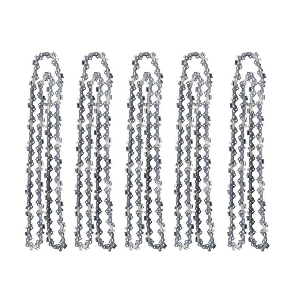 5PCS 20" inch Chainsaw Saw Chain Blade 3/8"LP .050 Gauge 72DL Drive ...
