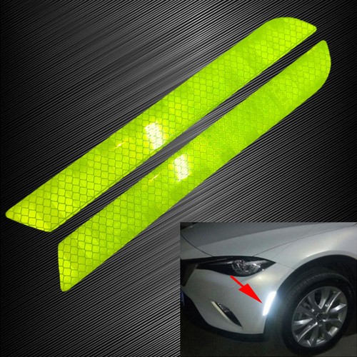 Fluorescent Reflective Sticker Waterproof Pointed Head Stripe Graphic ...