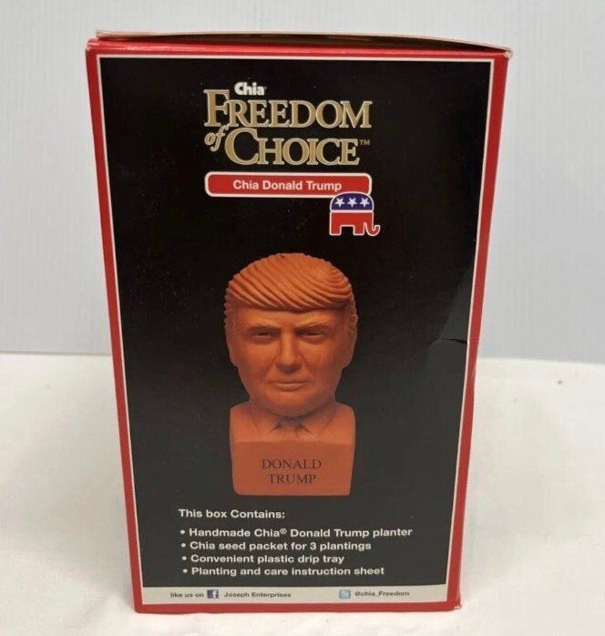 MAGA DONALD TRUMP Chia Pet Freedom Of Choice Trump Planter 2017 | eBay