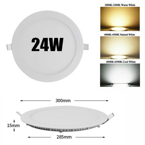 UK Ultra Slim Recessed LED Flat Panel Ceiling Spot Lights Downlights ...