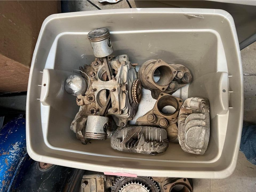 Harley Davidson Flathead 45 Engine Basket Case Complete spins freely | eBay