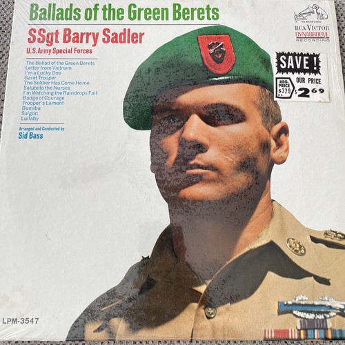 SGT Barry Sadler-Ballads Of The Green Berets 1966 LP VG+ ORIGINAL VINYL ...