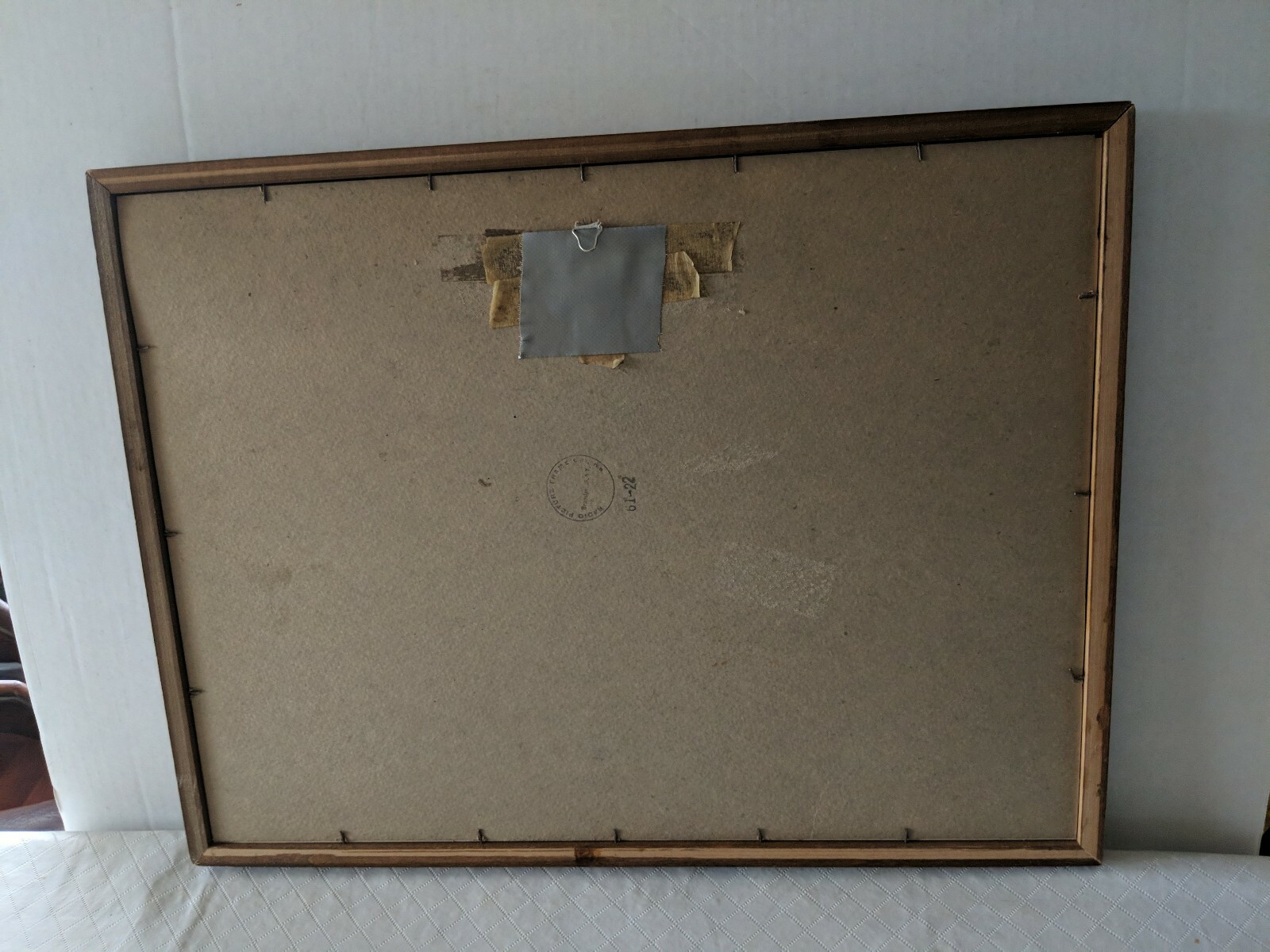 Vintage C.C. Beall Print In Wood Radio Picture Frame 13 X 17" | eBay