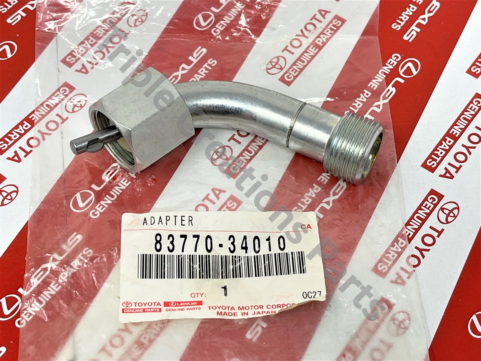 Toyota 8377034010 Genuine OEM Speedometer Cable Adapter Assy 83770 ...