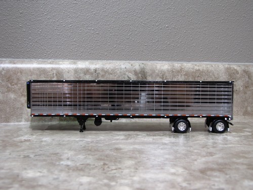 DCP 1/64 Black Chrome 53' Utility Refrigerated Spread Axle Trailer Farm ...