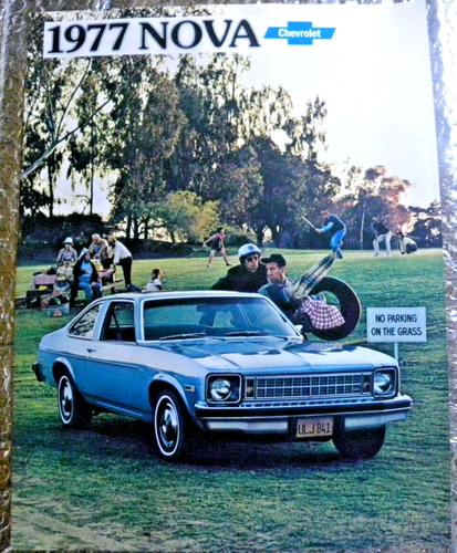 Factory 1977 Chevrolet Nova Chevy Dealership paper Brochure FREE ...