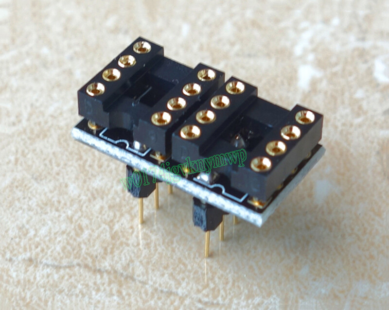 Gold-plated DIP8 Mono To Dual OP Amp Adapter Converter Socket AD797 ...